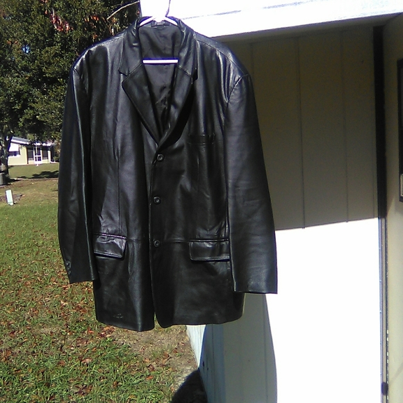 jf j.ferrar | Jackets & Coats | Jferrar Mens Heavy Duty Leather Blazer ...